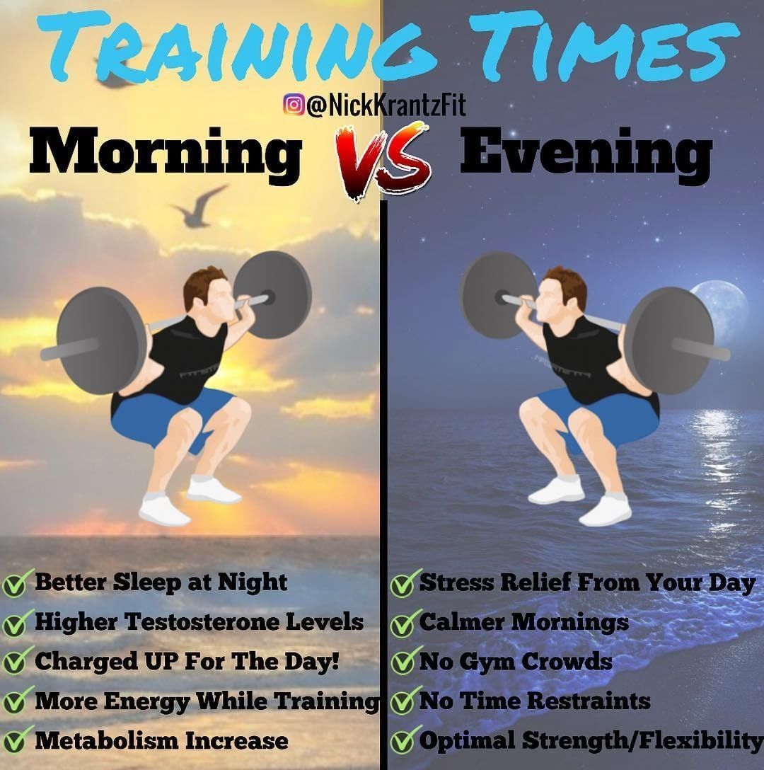 Is it better to workout in the morning before work or at night?