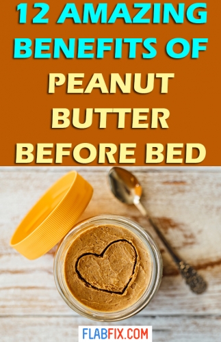 Is it good to eat a spoonful of peanut butter before bed?