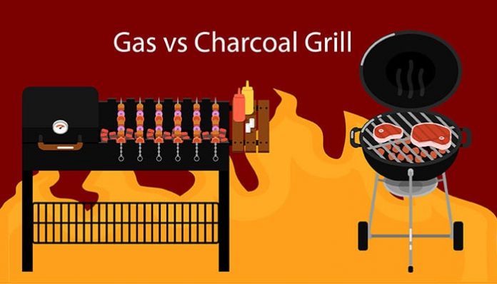 Is it healthier to grill with gas or charcoal?
