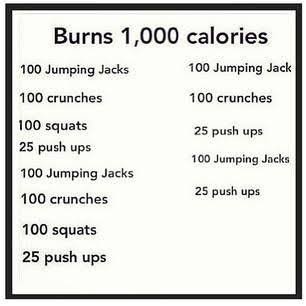 Is it normal to burn 1000 calories a day?