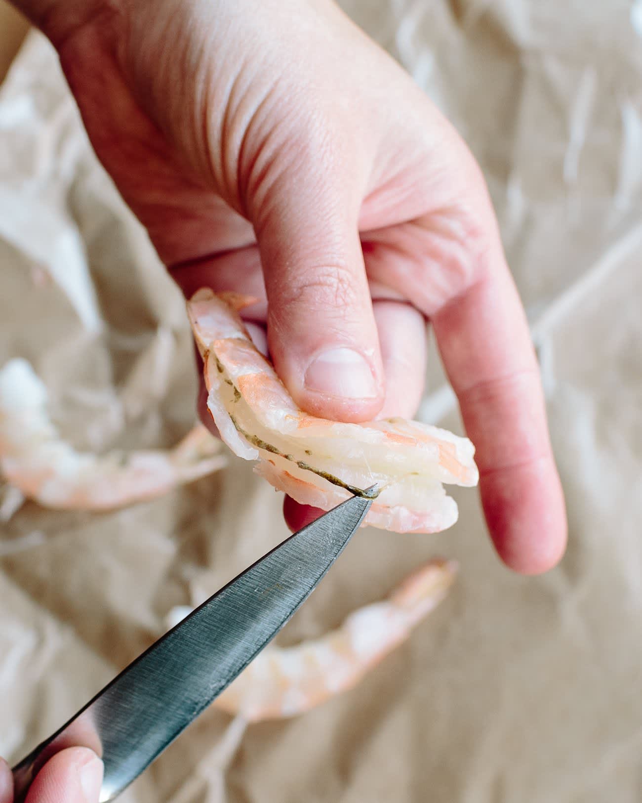 Is it OK to devein shrimp?