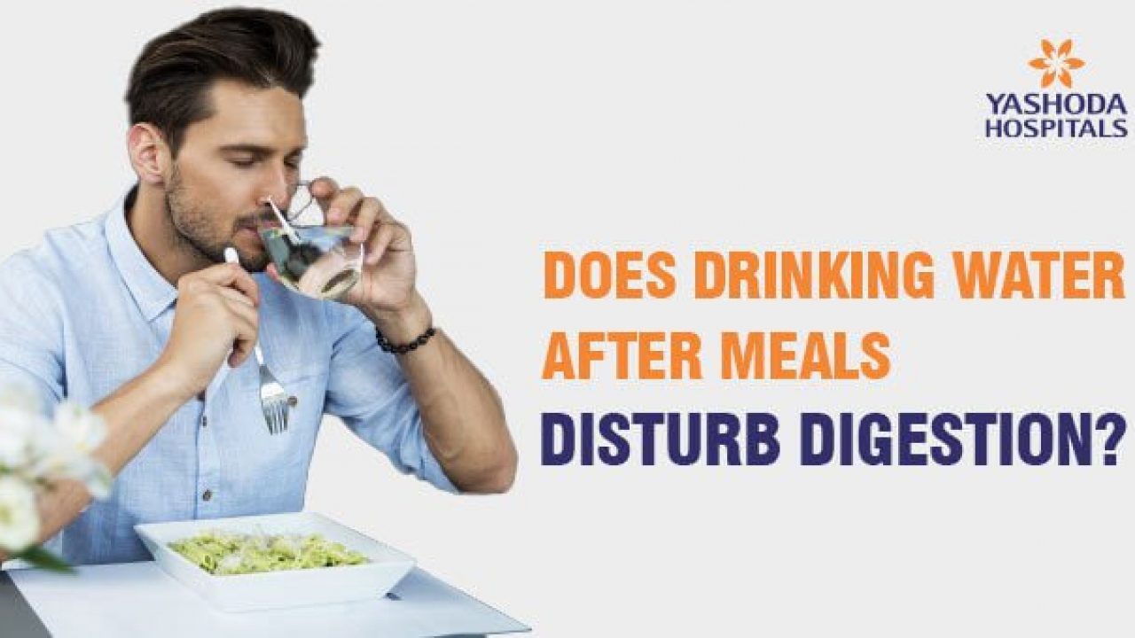 Is it OK to drink water 5 minutes after eating?