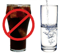 Is it OK to drink water instead of soda?