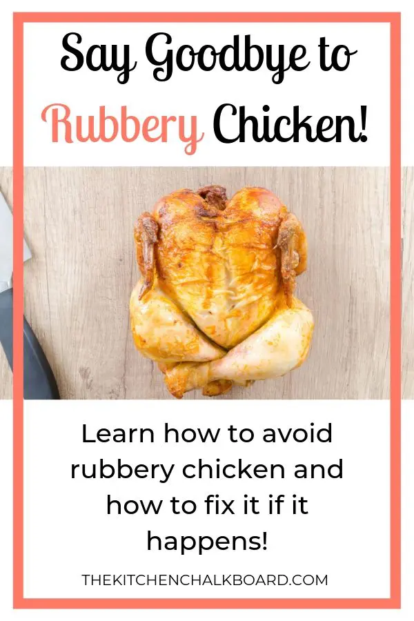 Is it OK to eat chicken that is rubbery?