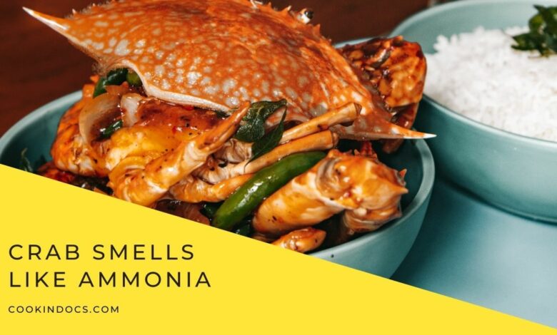 Is it OK to eat crab that smells like ammonia?
