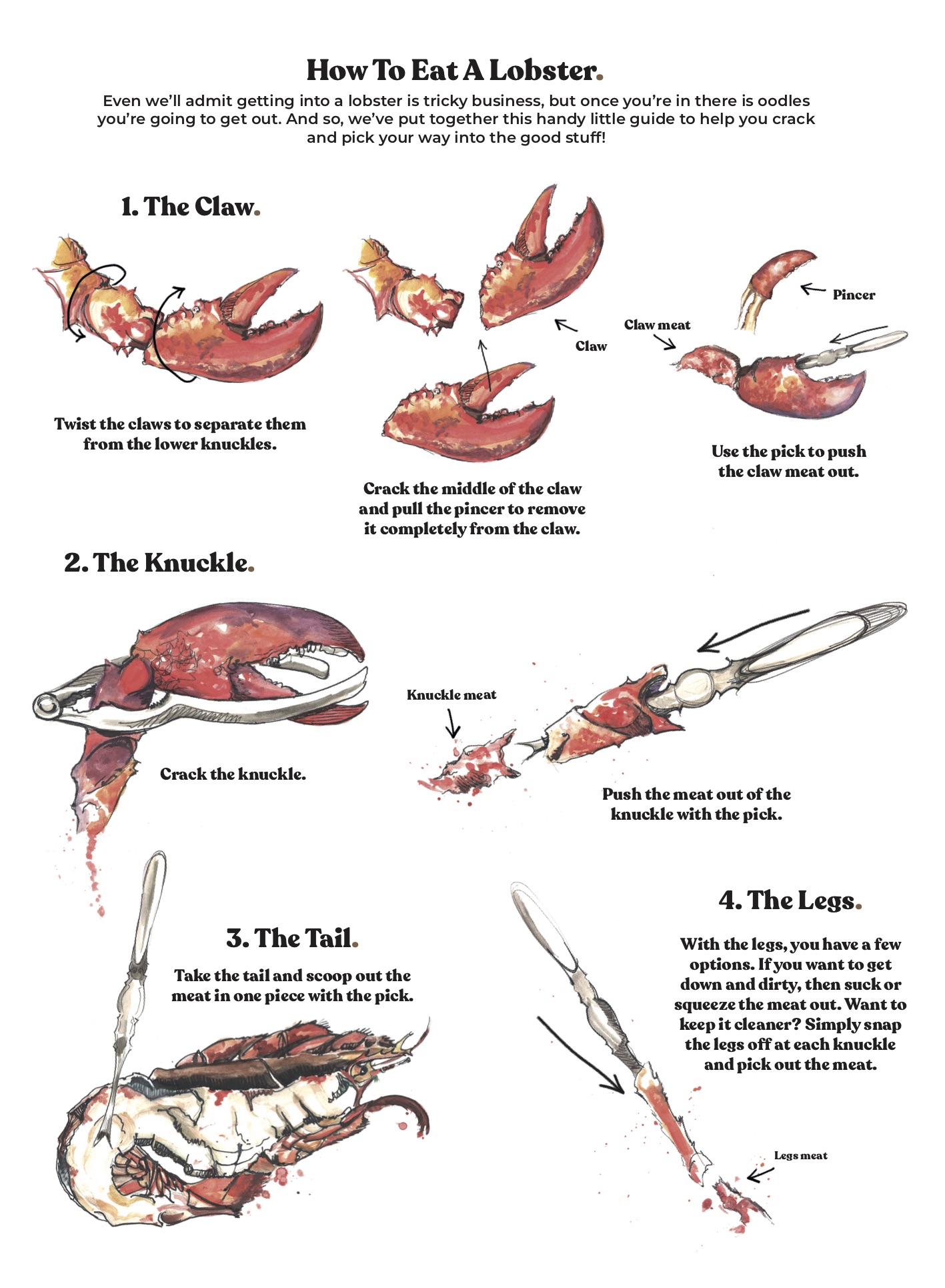 Is it OK to eat lobster straight from the shell?