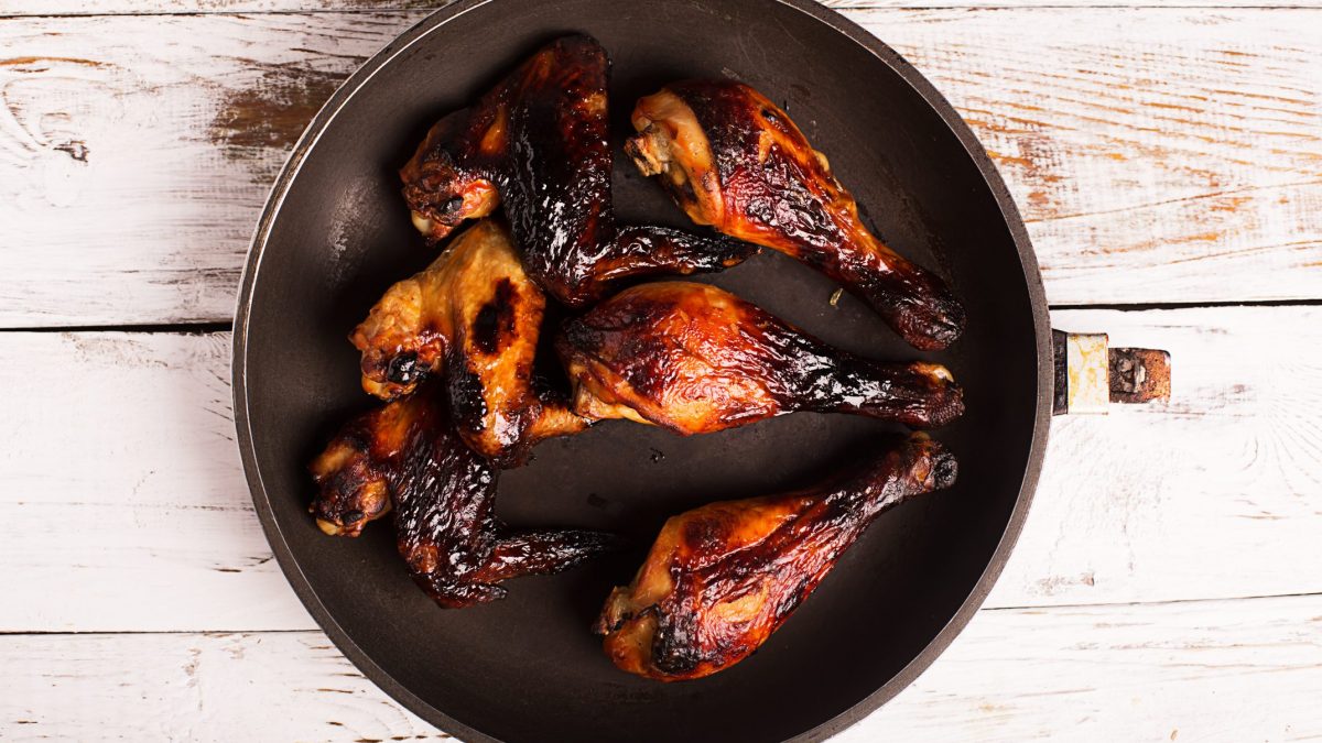 Is it OK to eat overcooked chicken?