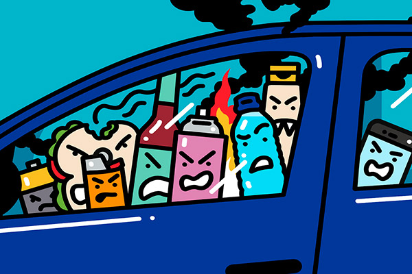 Is it OK to leave canned food in a hot car?