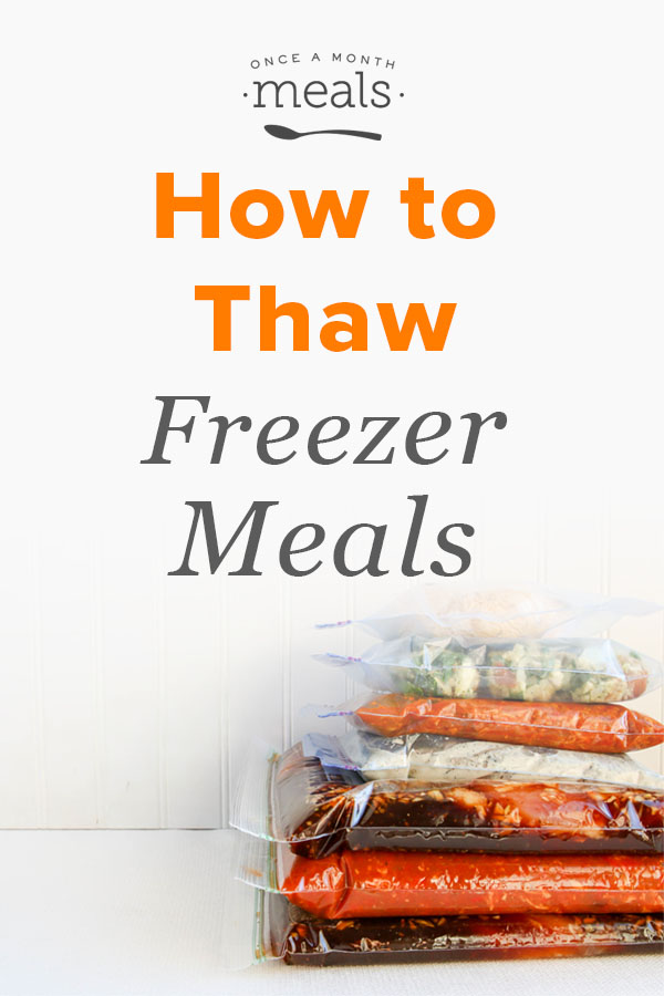 Is it OK to thaw frozen meals?