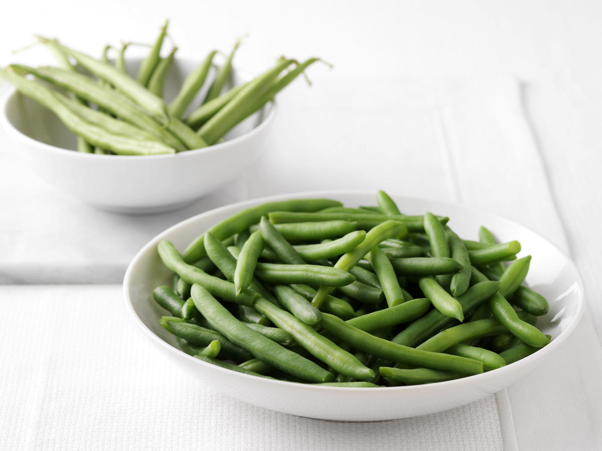 Is it OK to use green beans with brown spots?