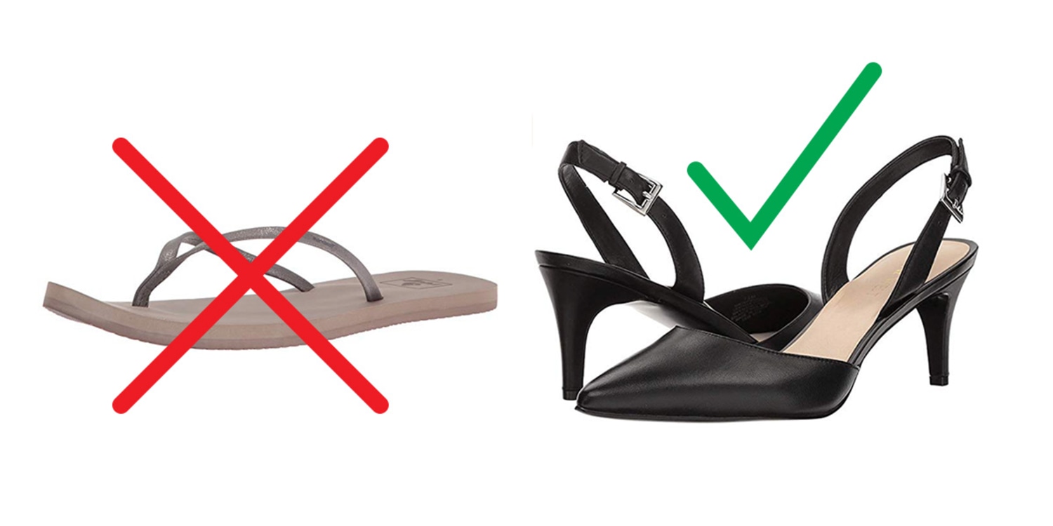 Is it OK to wear sandals to the office?