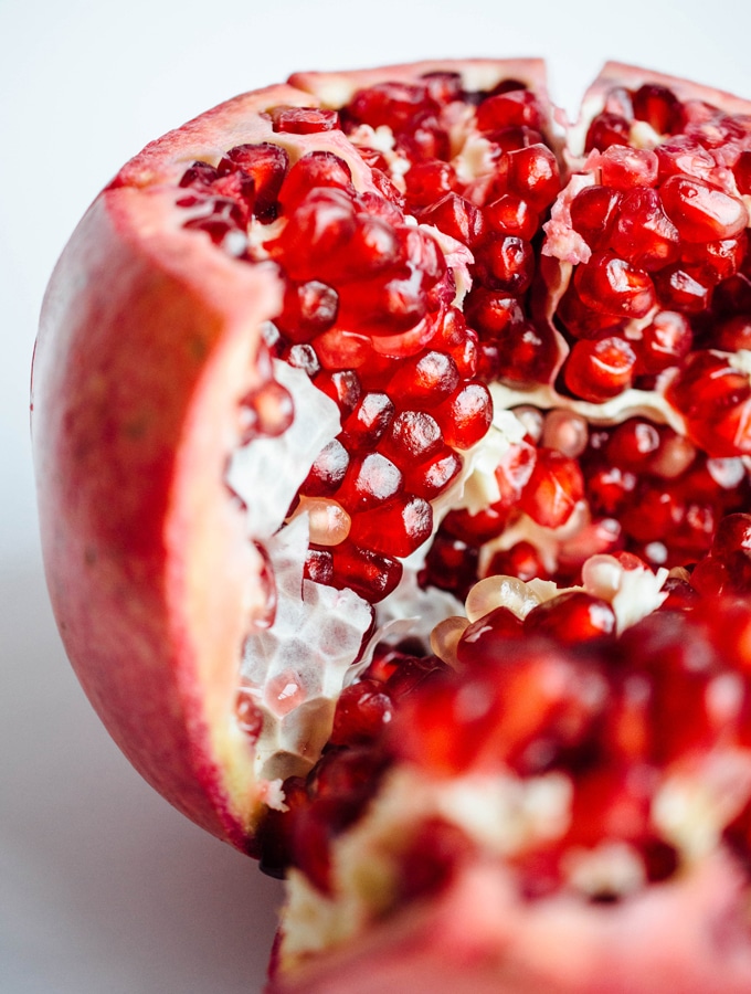 Is it okay to eat the white stuff inside a pomegranate?