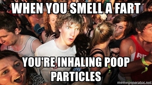Is it poop particles when you smell a fart?