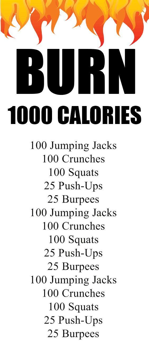 Is it possible to burn 1000 calories a day?