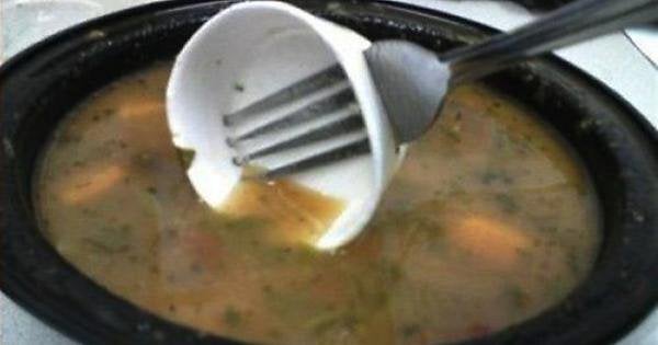 Is it possible to eat soup with a fork?