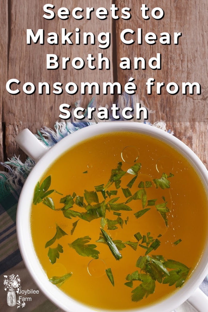 Is it possible to make your own clear broth from scratch?