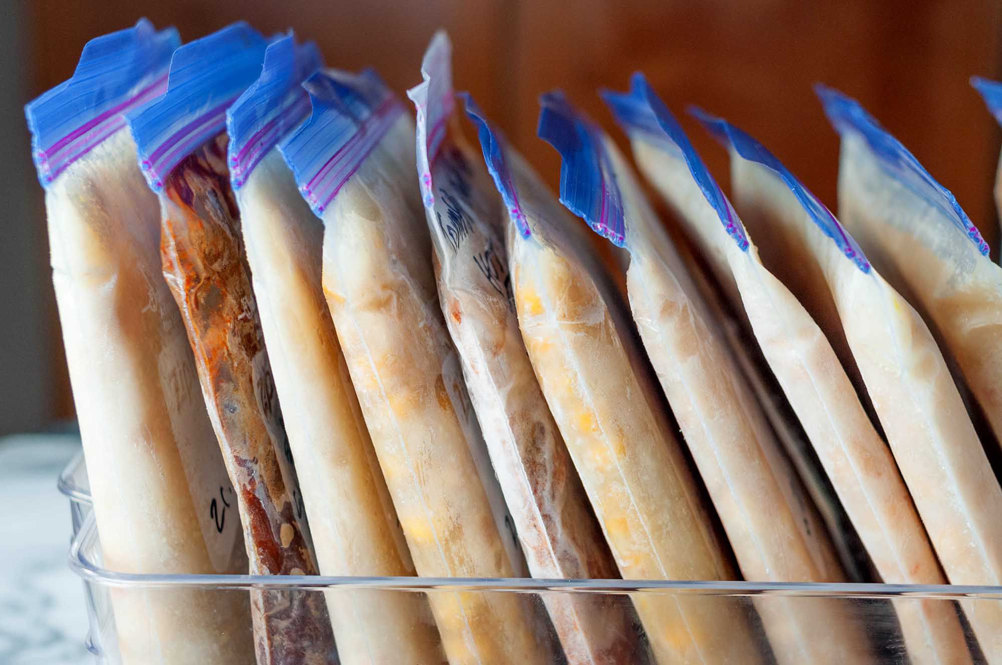 Is it safe to freeze soup in Ziploc bags?