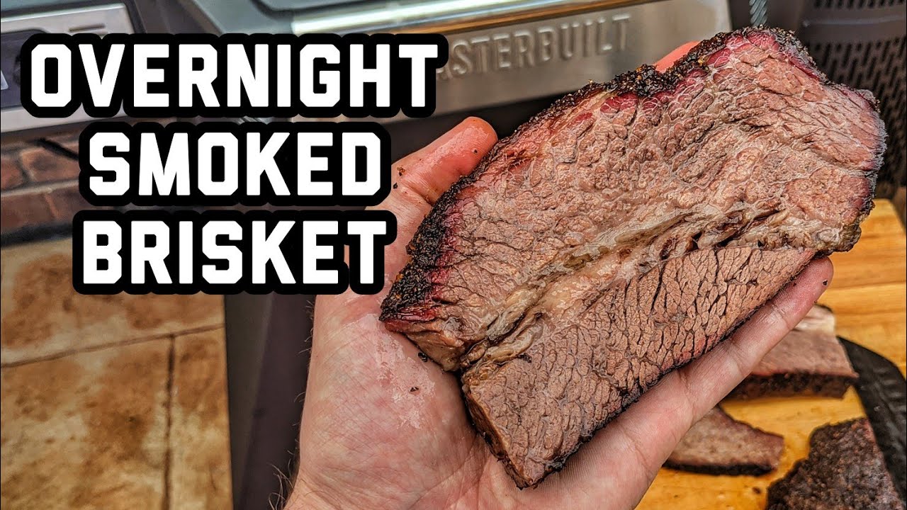 Is it safe to smoke a brisket overnight?