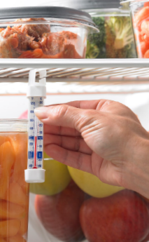 Is it safe to store food at 40 degrees?