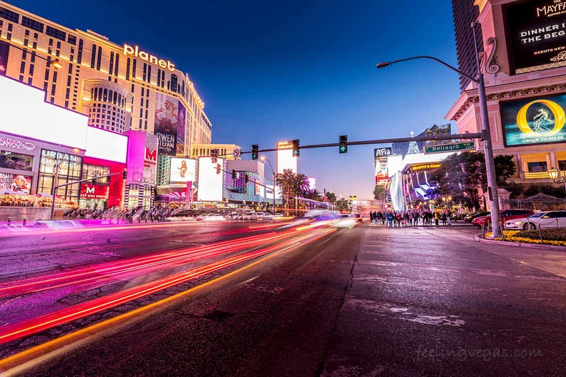 Is it safe to walk the Vegas strip at night?