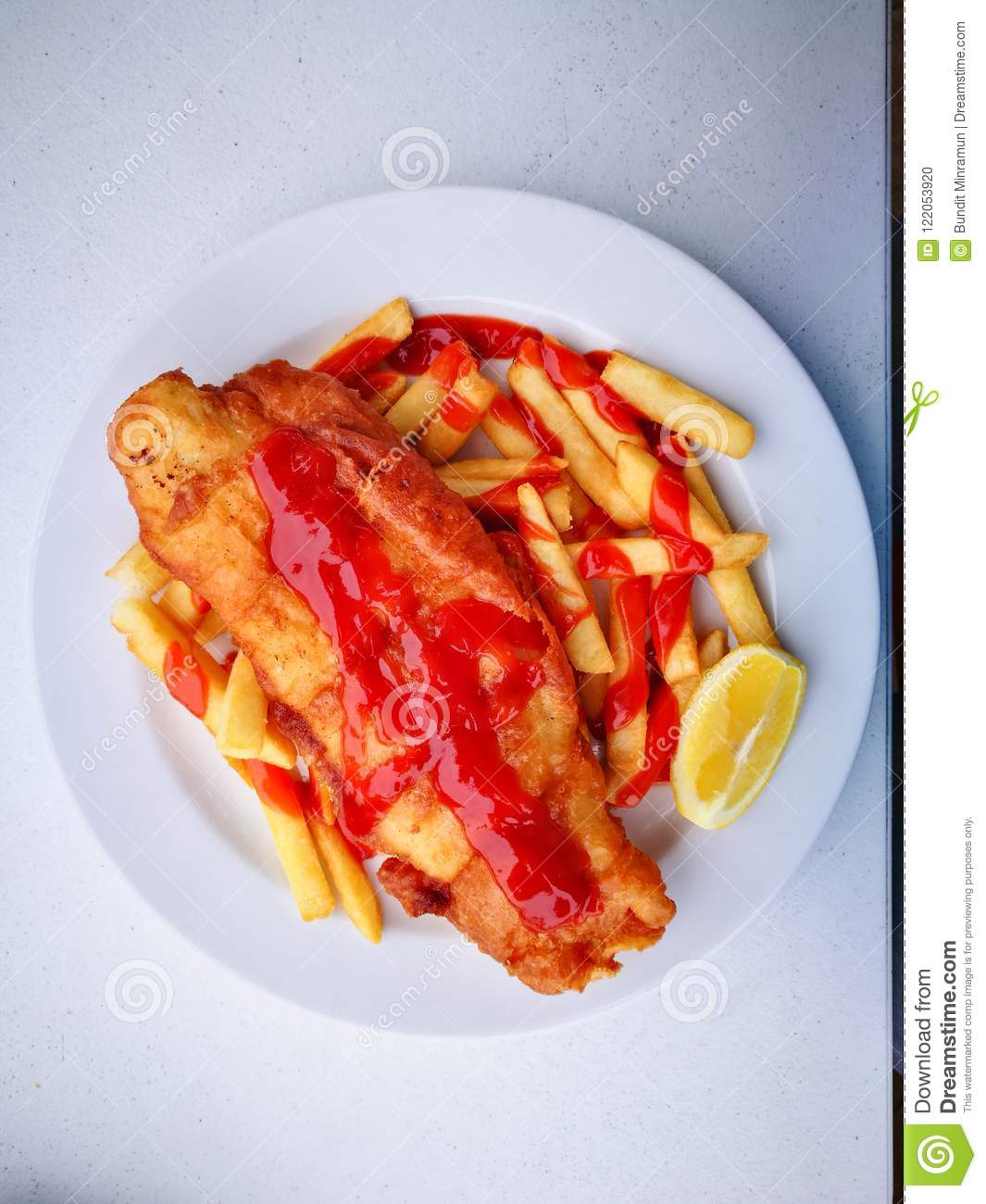 Is it weird to eat fish and chips with ketchup?