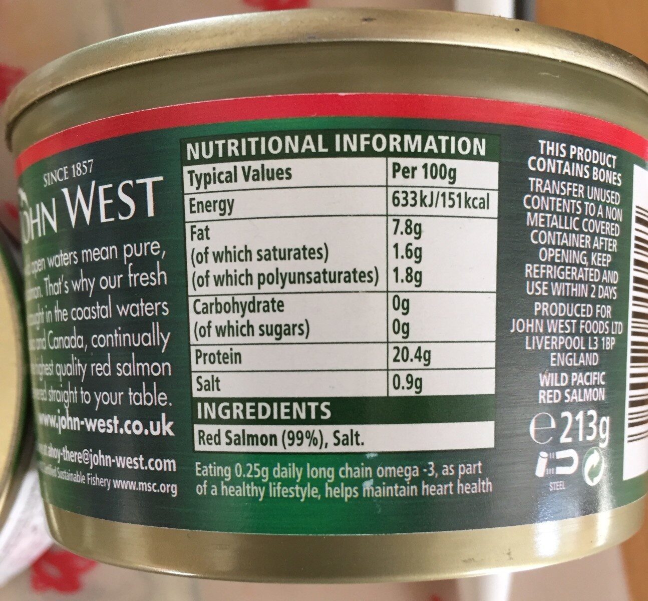 Is John West canned salmon healthy?