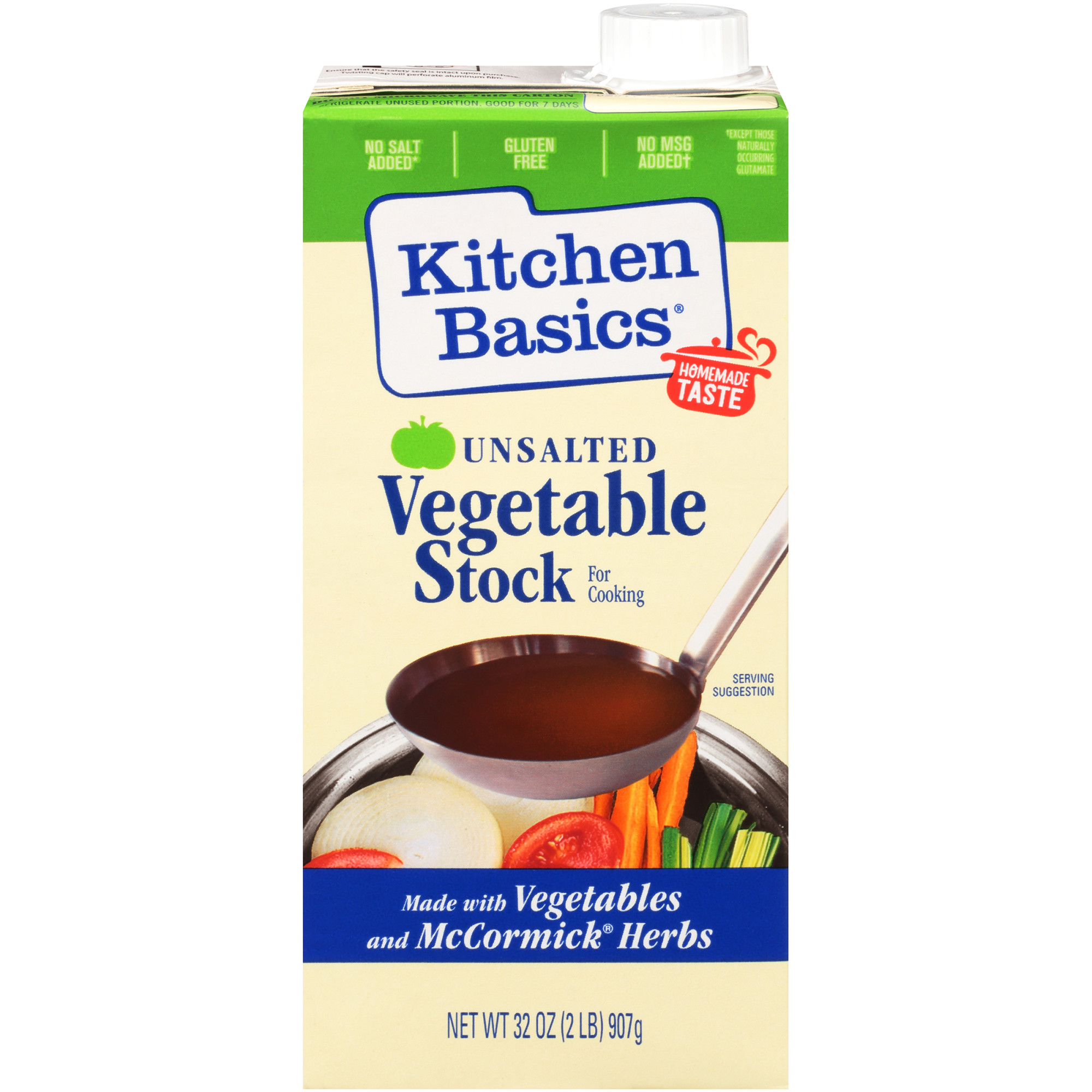 Is Kitchen Basics vegetable stock gluten-free?