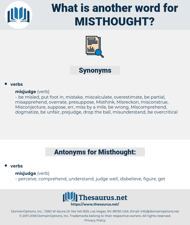 Is Misthought a word?