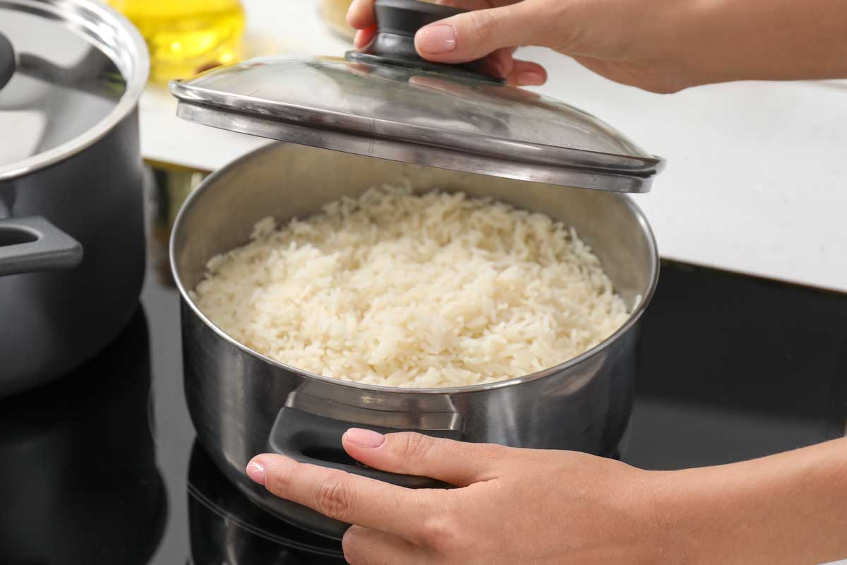 Is non-stick good for cooking rice?