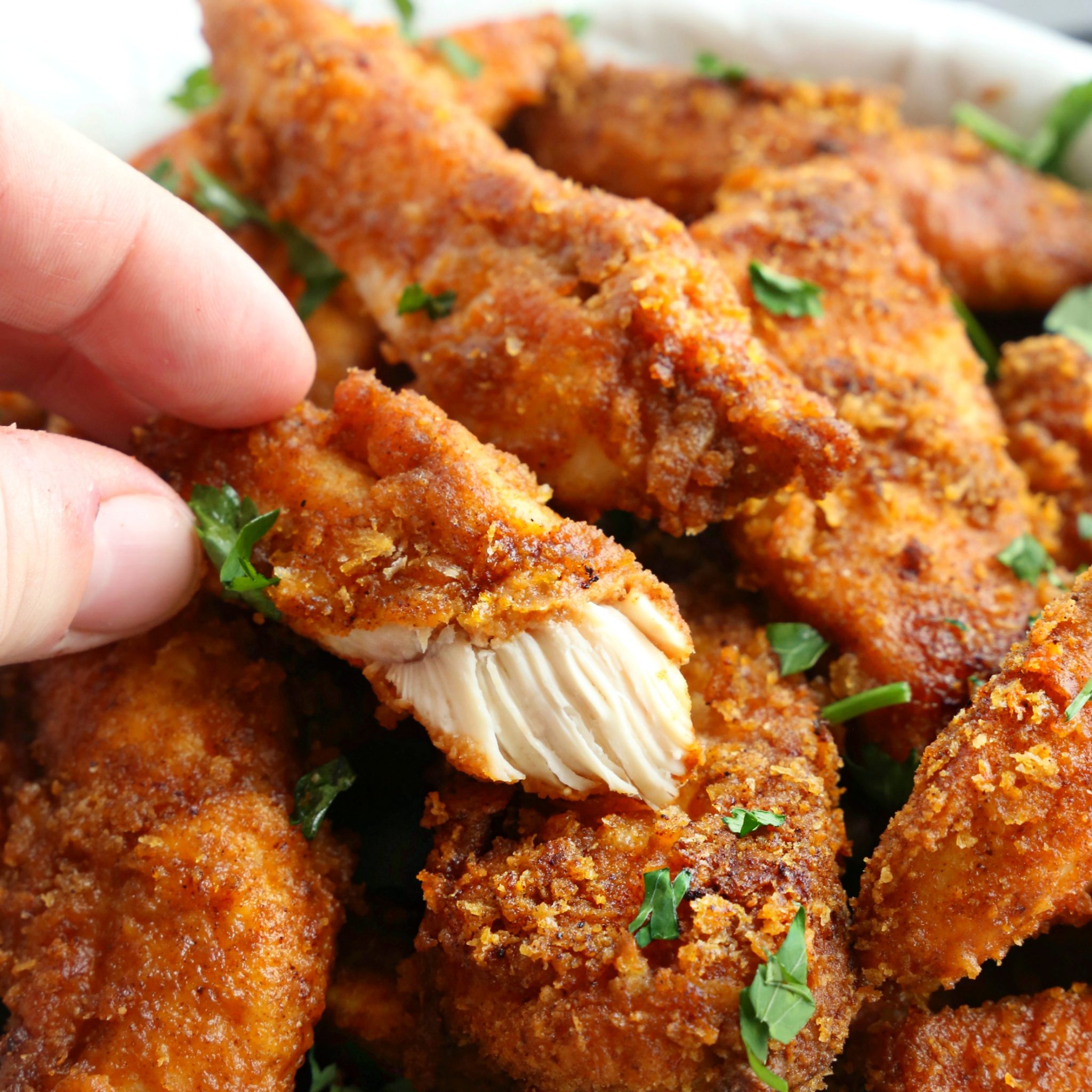 Is oven fried chicken healthier?