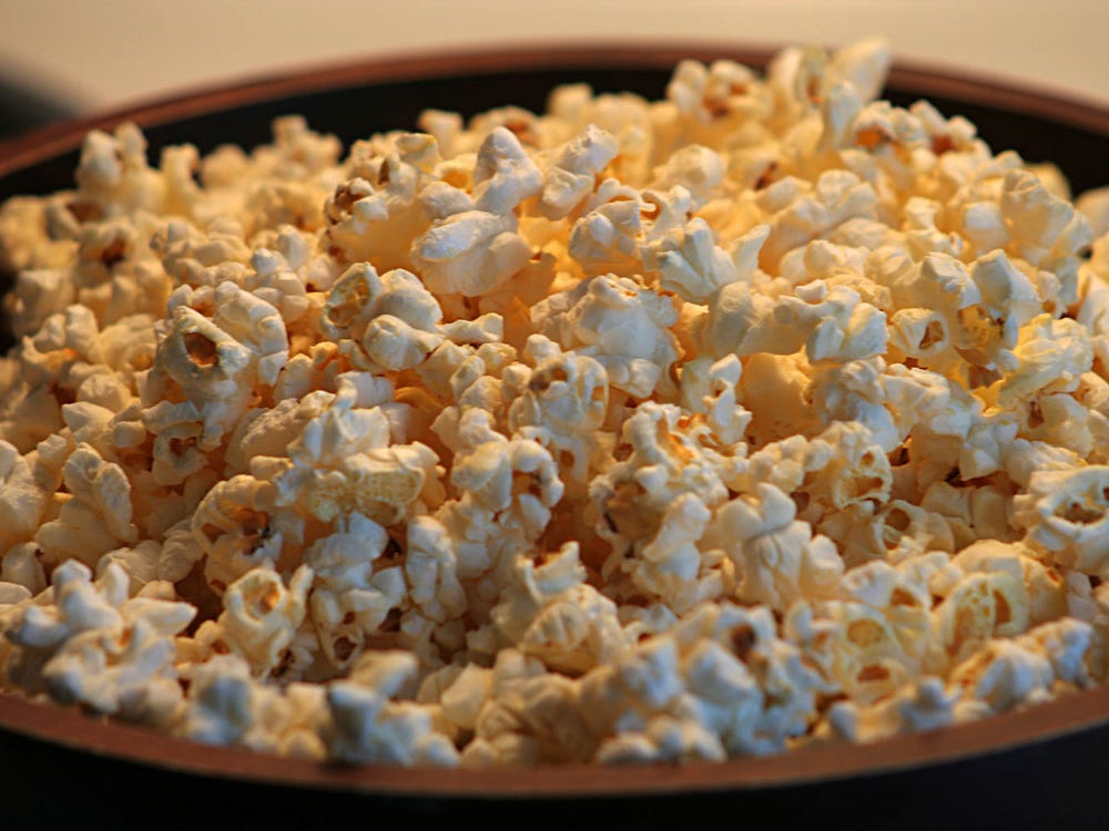 Is popcorn good for a late night snack?