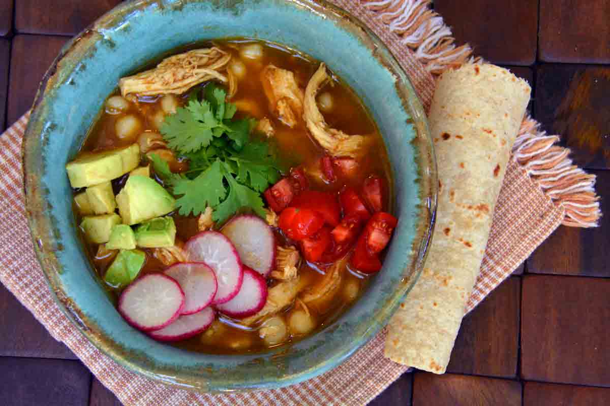 Is pozole served with tortillas?