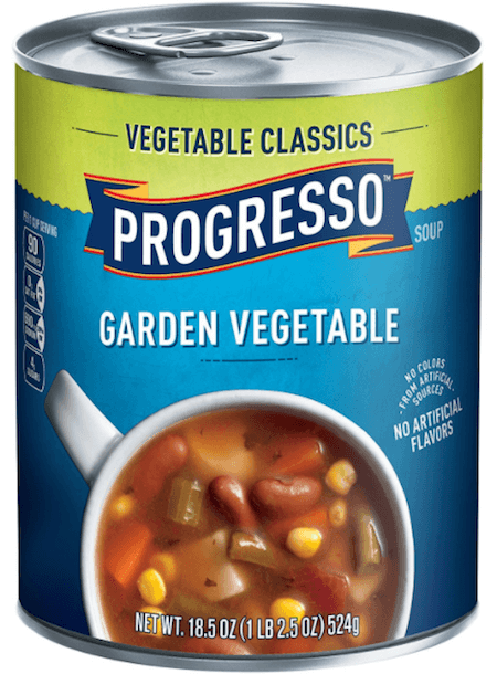 Is Progresso soup vegan?