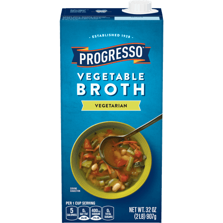 Is Progresso vegetarian vegetable broth vegan?