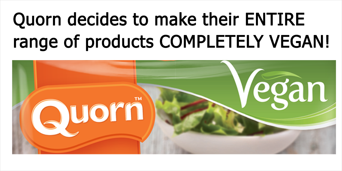 Is Quorn going completely vegan?