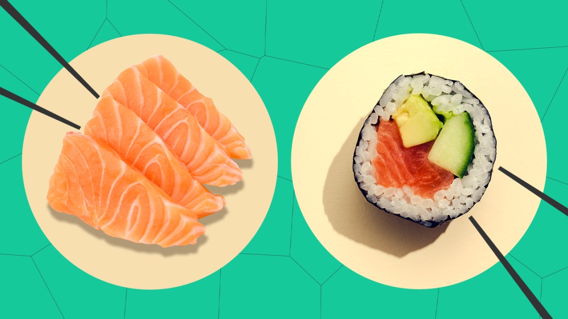 Is raw fish the same as sushi?