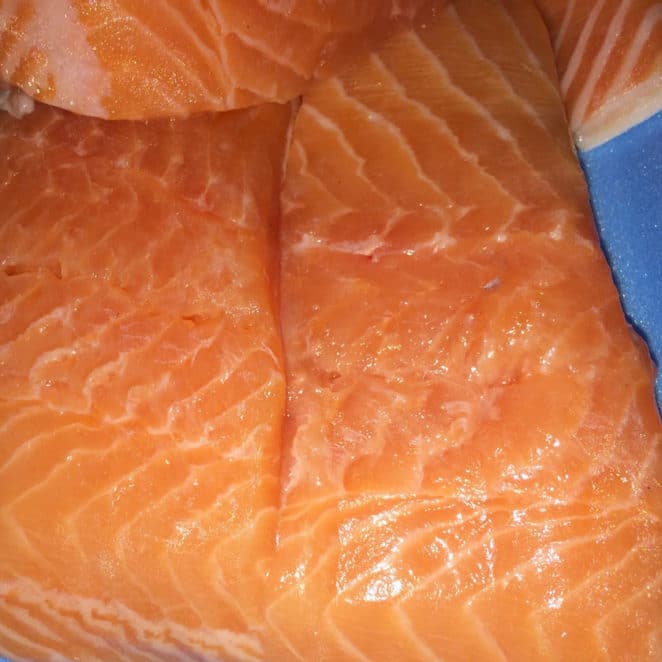 Is raw salmon supposed to be soft?