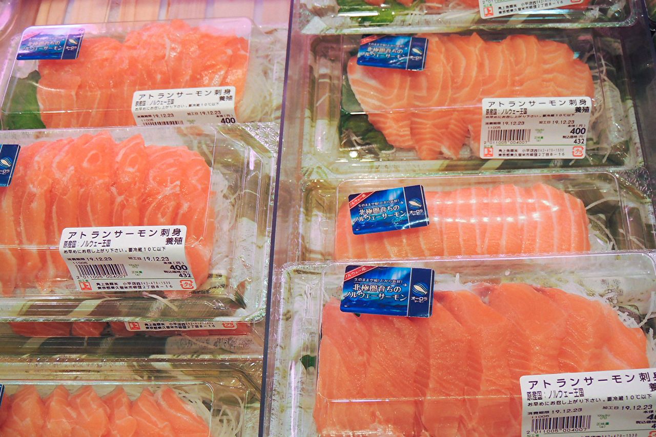 Is salmon famous in Japan?