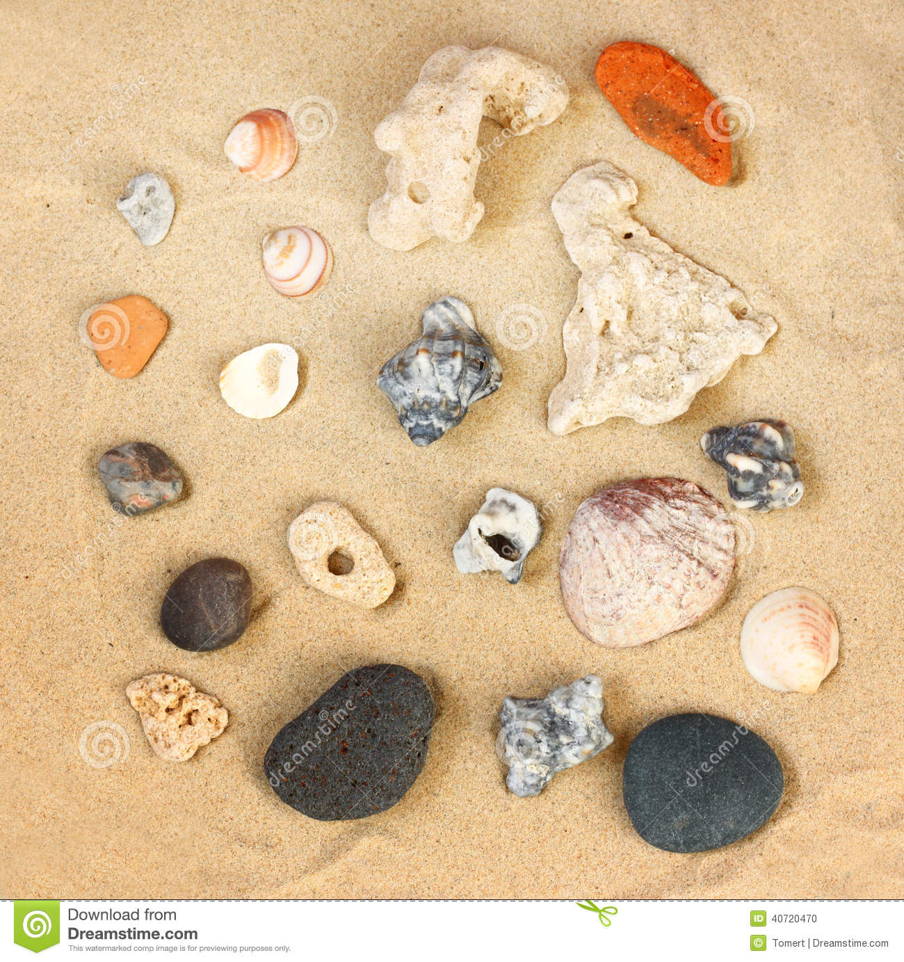 Is sand a rock or a shell?