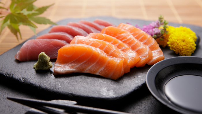 Is sashimi not cooked?