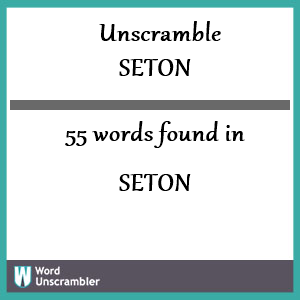 Is Seton a scrabble word?