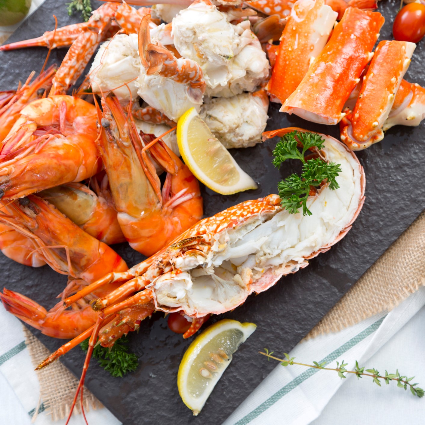 Is shellfish the same as crustaceans?