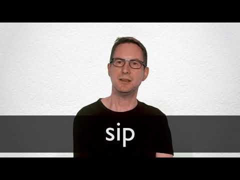 Is SIP a word in English?
