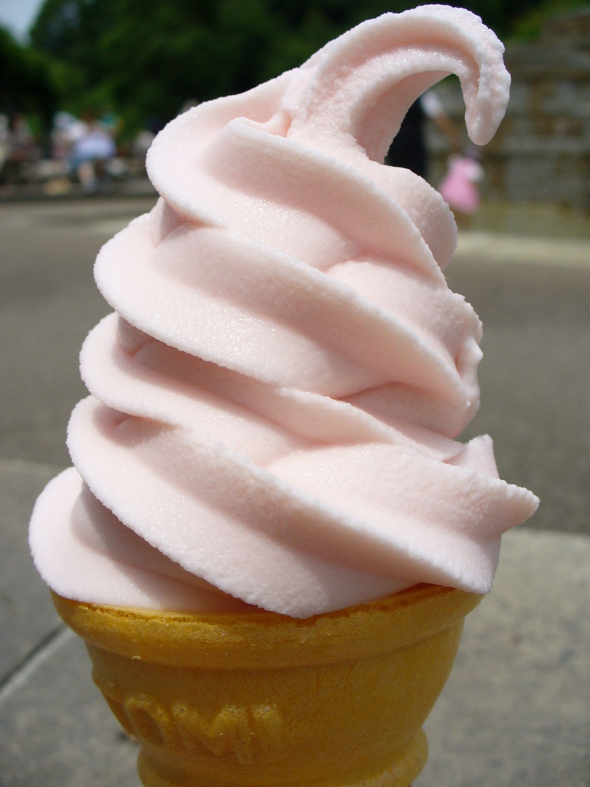 Is soft serve ice cream a solid or a liquid?
