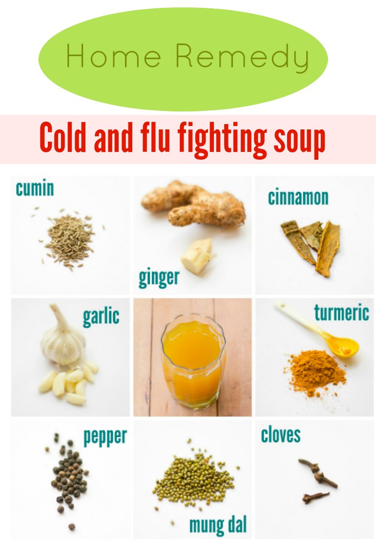 Is soup a good home remedy for a typical cold?