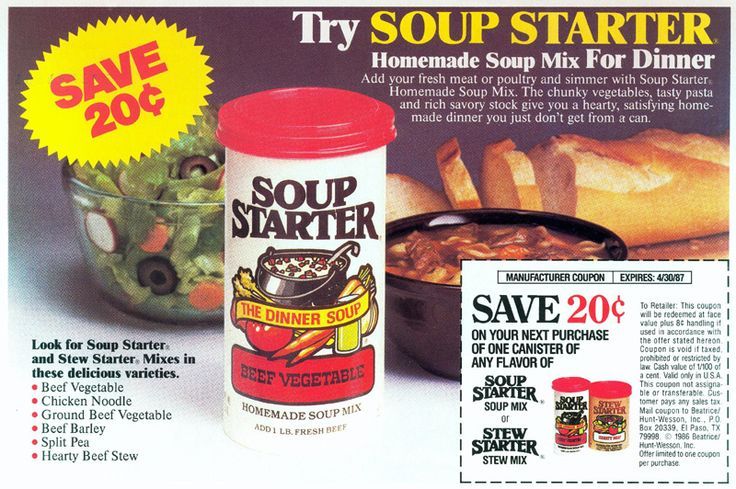 Is soup a starter?