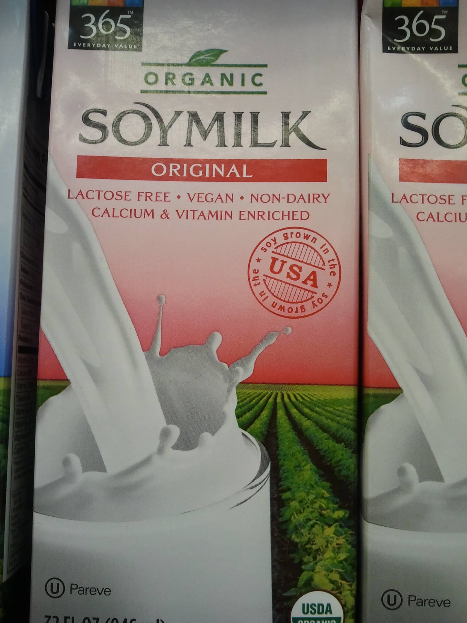 Is soy milk considered a whole food?