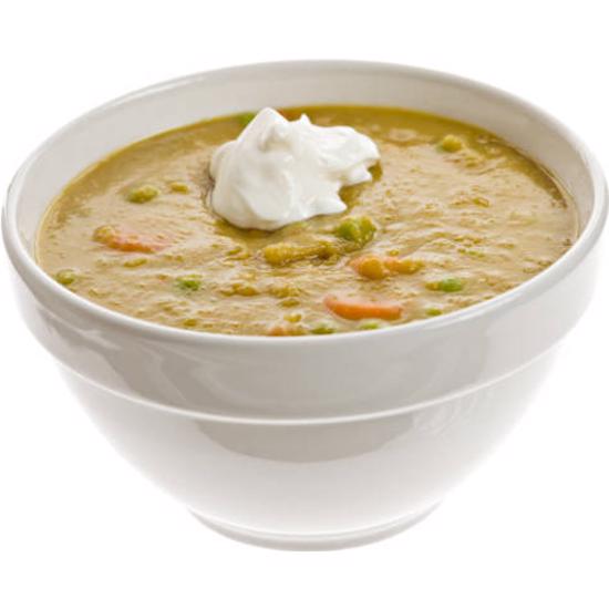 Is split pea soup high in carbs?