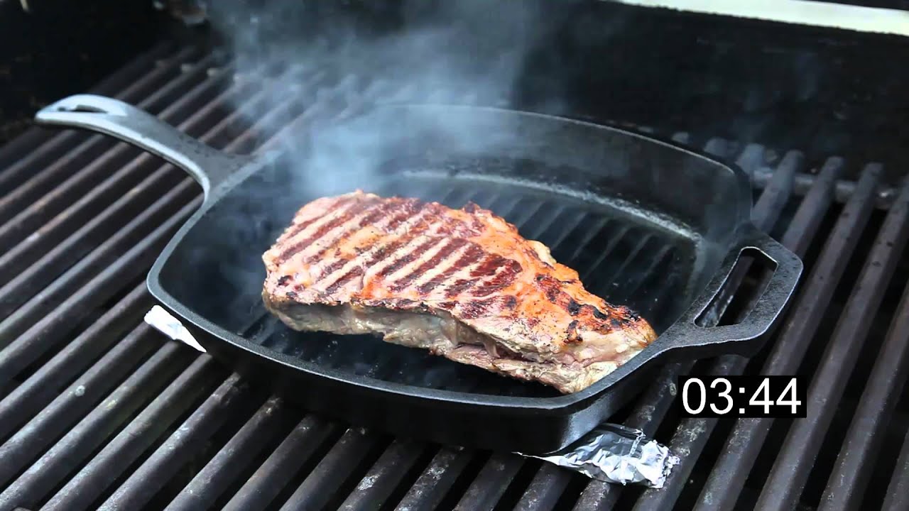 Is steak better on grill or cast iron?