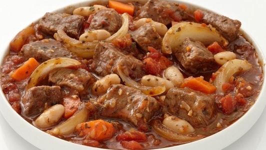 Is stew beef high in fat?